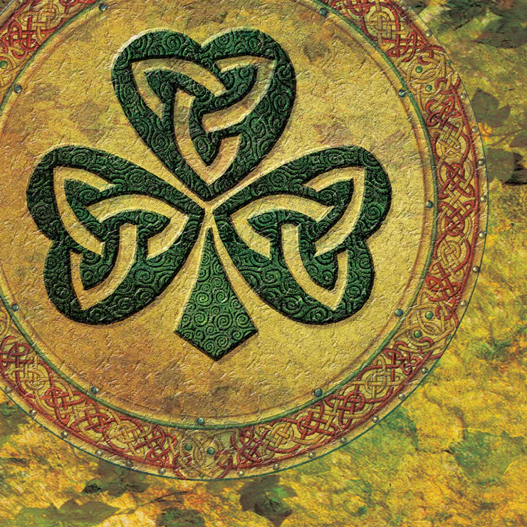 Cárta Bána / Blank Irish Greeting Card - Shamrock